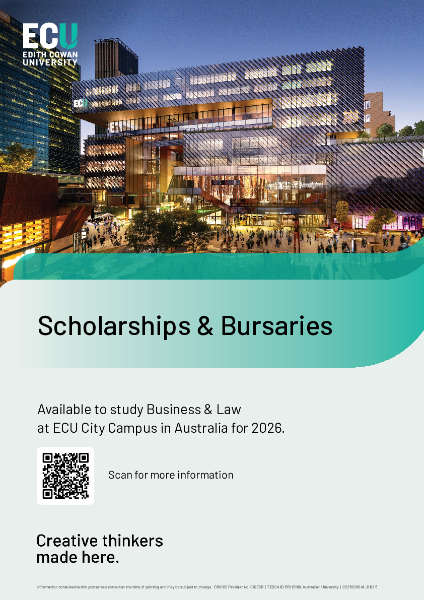 City Campus Bursary_SBL A3 poster - ECU Agent Hub